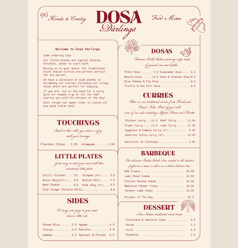 Dosa Darlings – Website